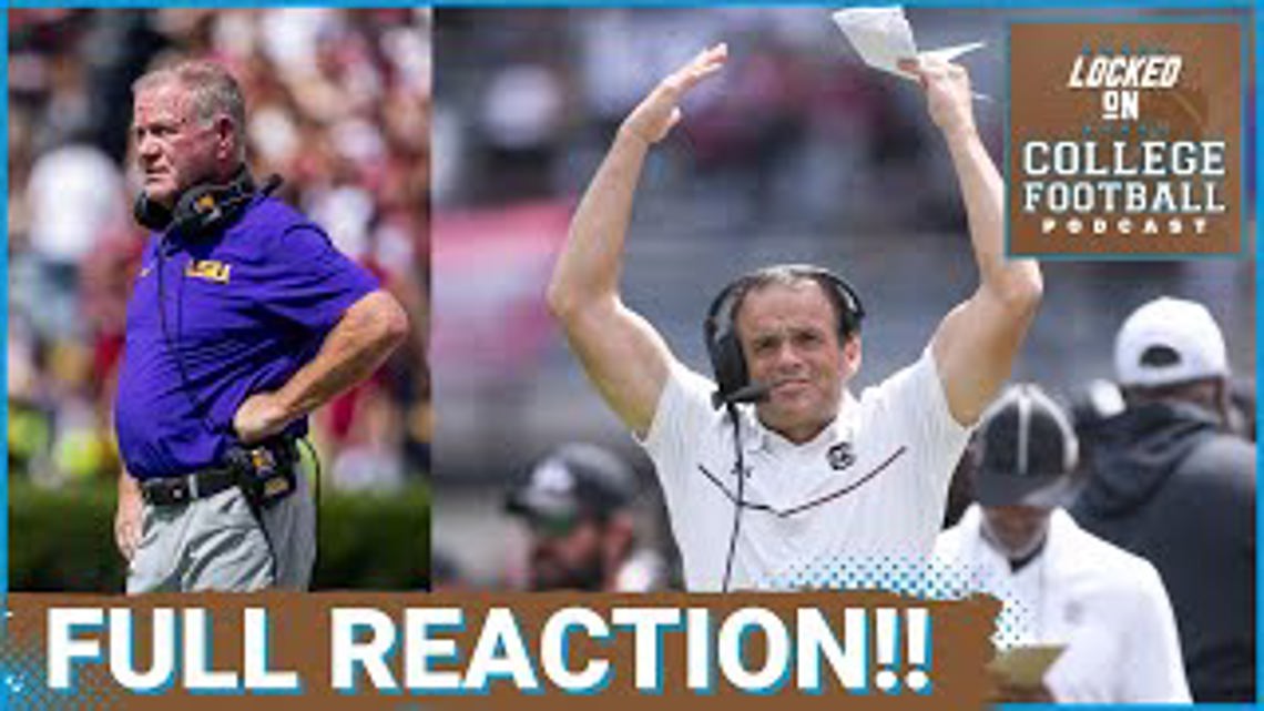 REACTION: LSU saves season @ South Carolina, FSU dumpster fire l ...