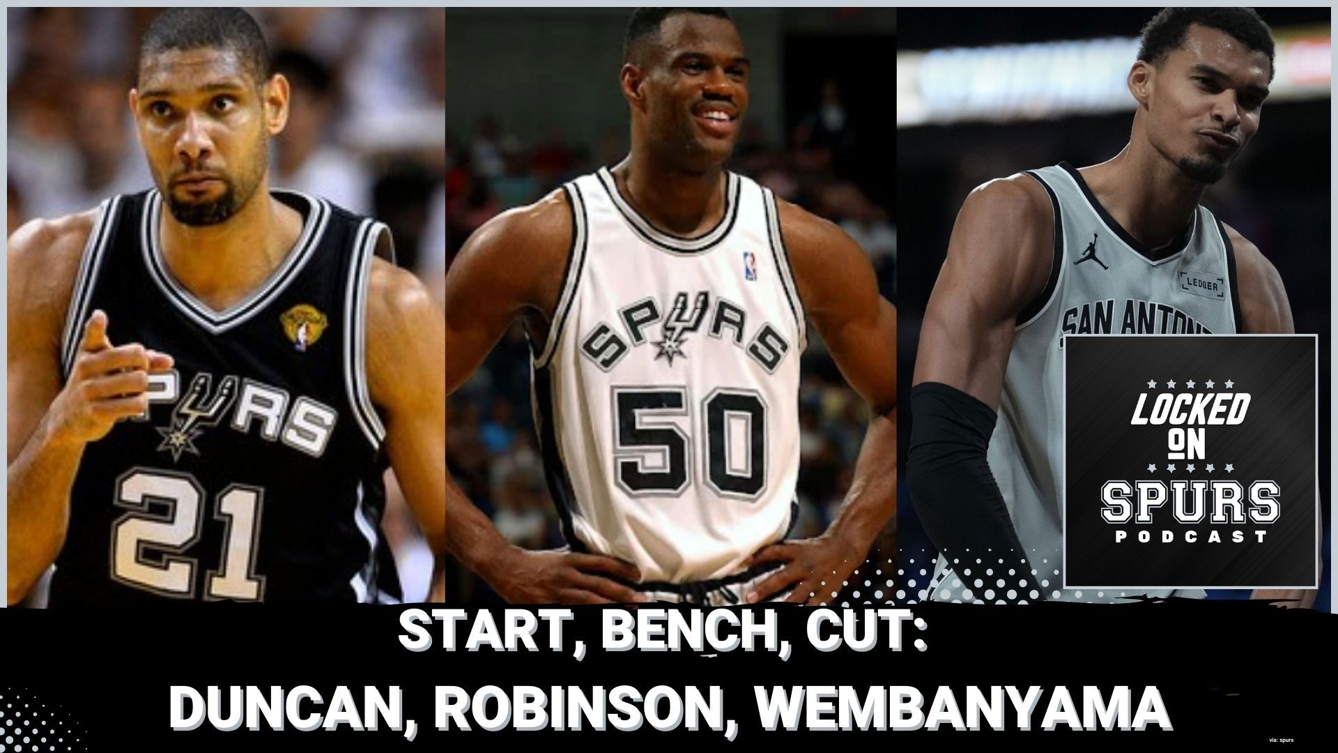 Start, bench, cut: Spurs' Duncan, Robinson, Wembanyama | Locked On ...