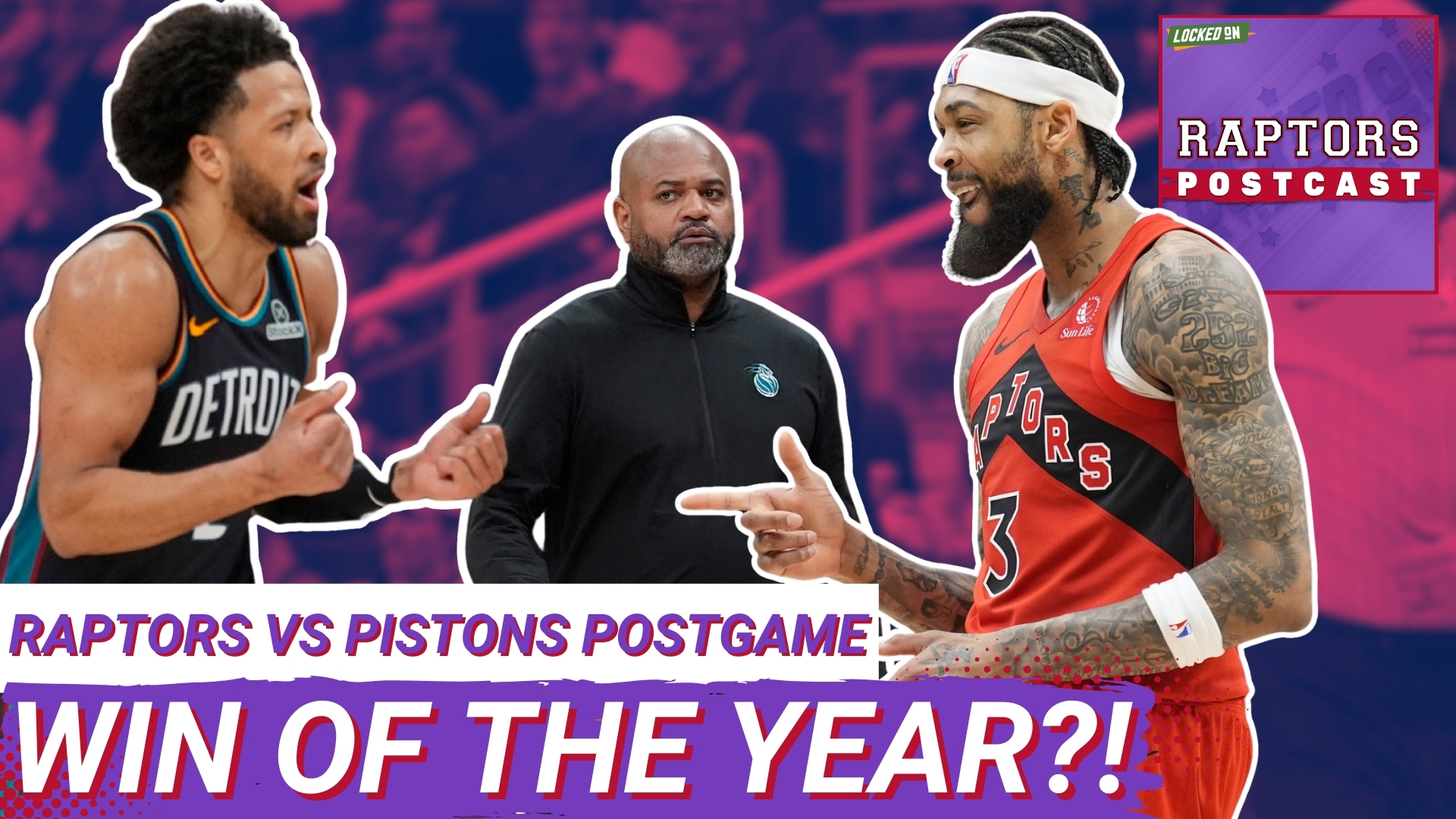 RAPTORS POSTCAST: Raps overcome the No. 1-seeded Pistons for WIN of the ...