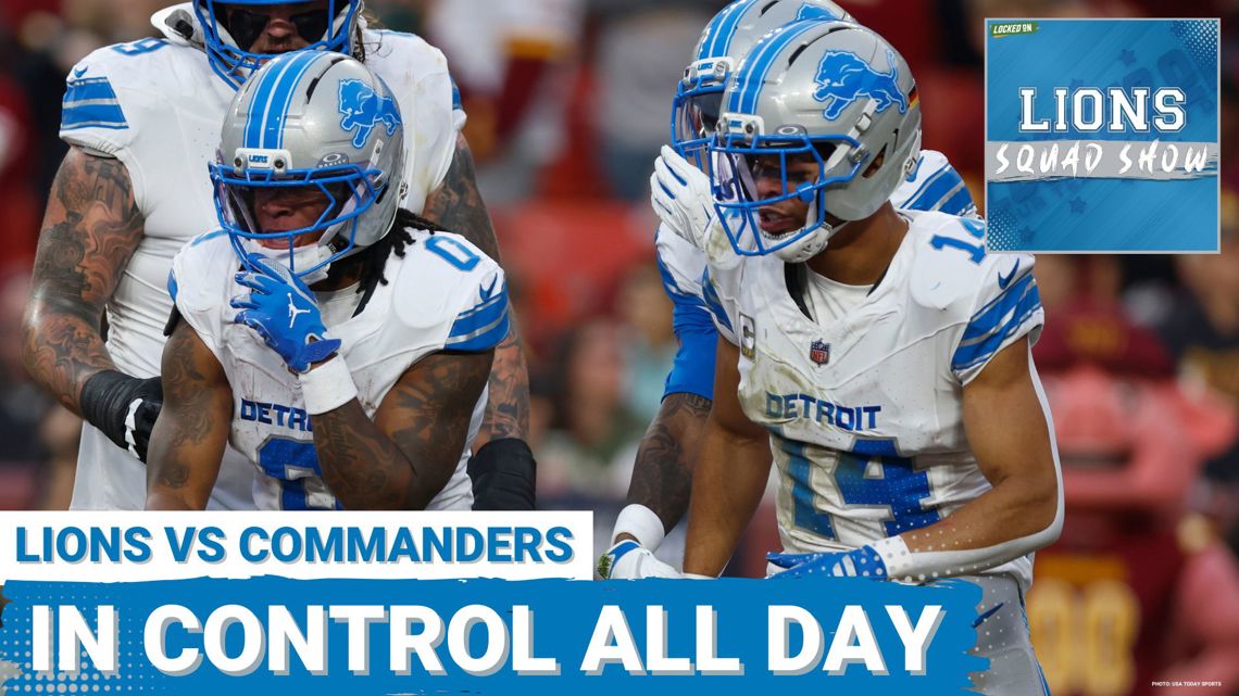 LIONS SQUAD SHOW: Detroit Lions BEAT Washington Commanders, In COMPLETE ...