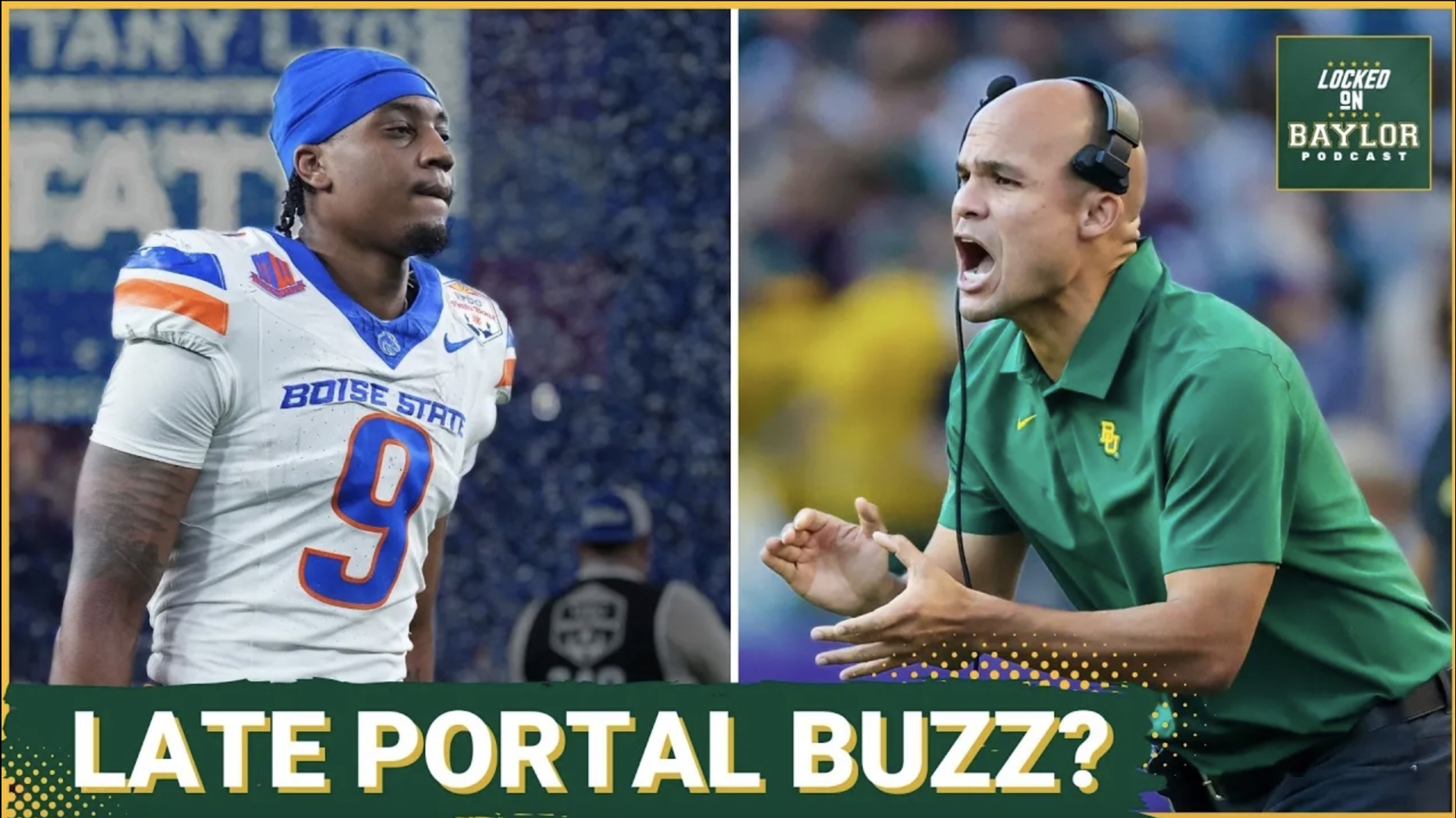 Dave Aranda SNEAKING a Boise State Transfer Portal Receiver to Baylor ...