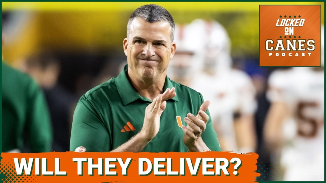 SPOTLIGHT: Miami Hurricanes WR Room, Mensah’s Throws, OL Battles ...