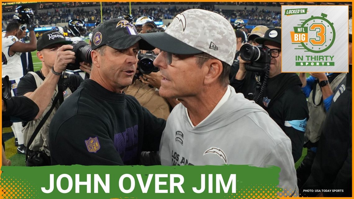 John Beats Jim Again in the Battle of the Harbaughs | The Big 3 in 30 ...