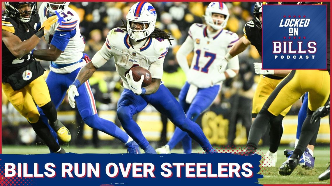Buffalo Bills RUN Over the Steelers, James Cook DELIVERS in Historic ...