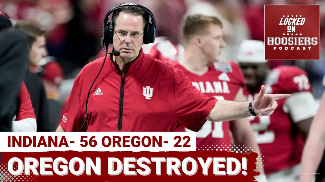 REACTION: Indiana BLOWS OUT Oregon to ADVANCE to the National Title ...