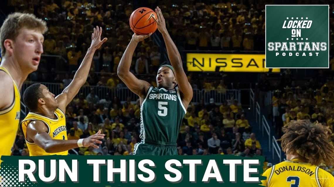 MSU basketball RUNS BY Michigan in the second half for MASSIVE win ...