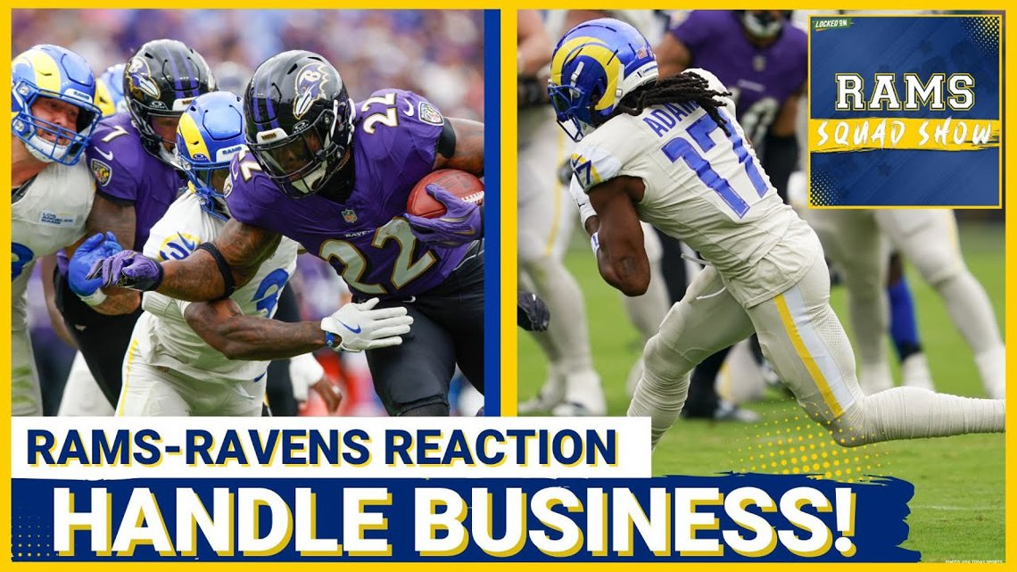 RAMS SQUAD SHOW: Rams SURVIVE trap game in Baltimore against BANGED UP ...