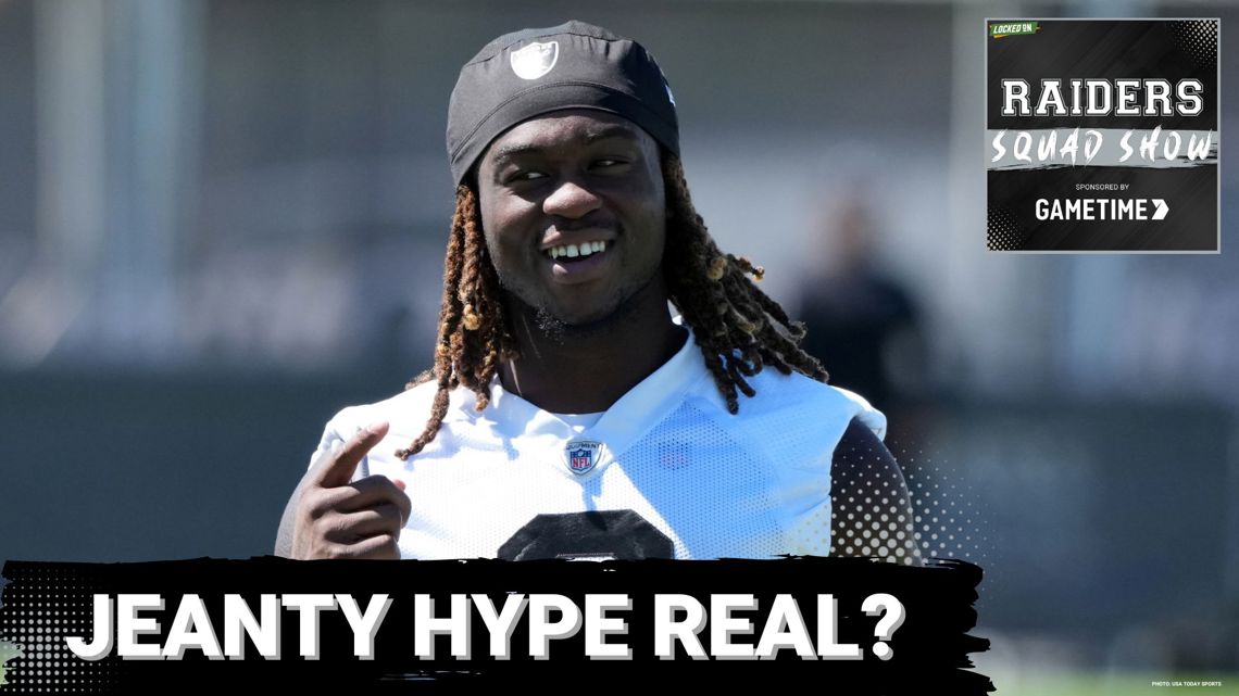 RAIDERS SQUAD SHOW: ASHTON JEANTY drawing BARKLEY & MCCAFFREY ...