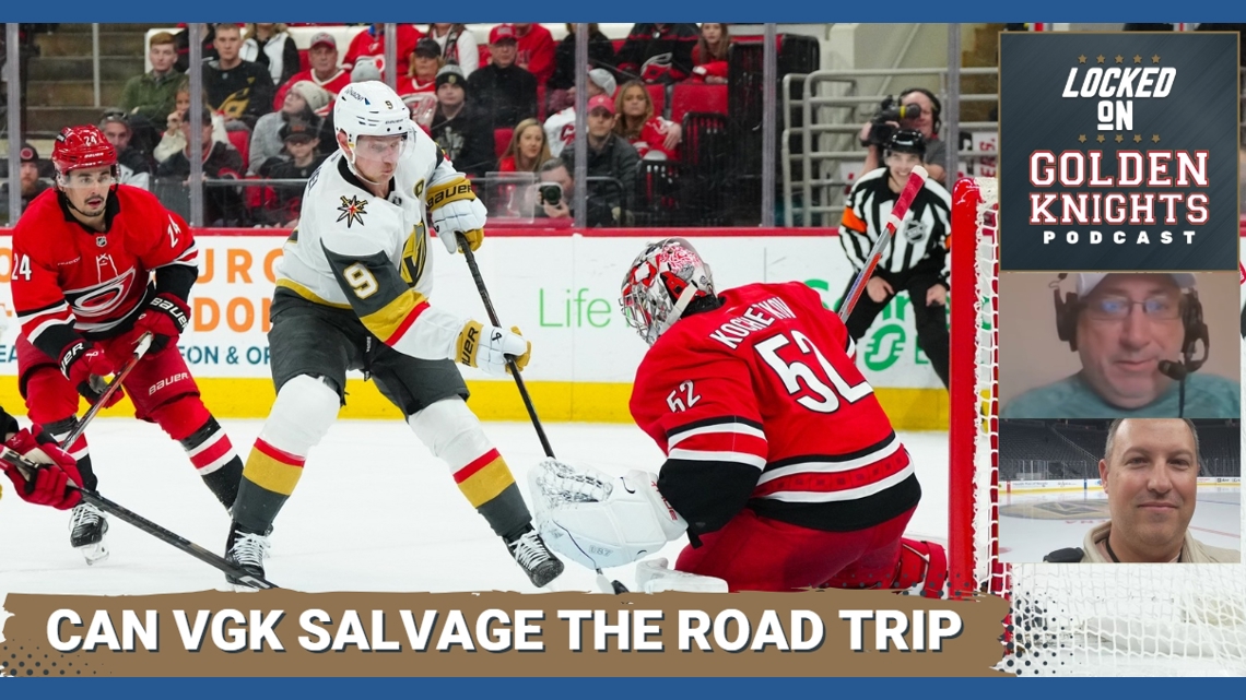 The Vegas Golden Knights look to salvage the road trip vs. the Carolina ...