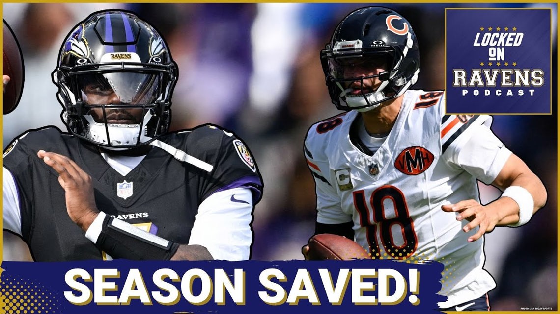 Baltimore Ravens DESTROY Bears in Week 8, Tyler Huntley, defense SAVE ...