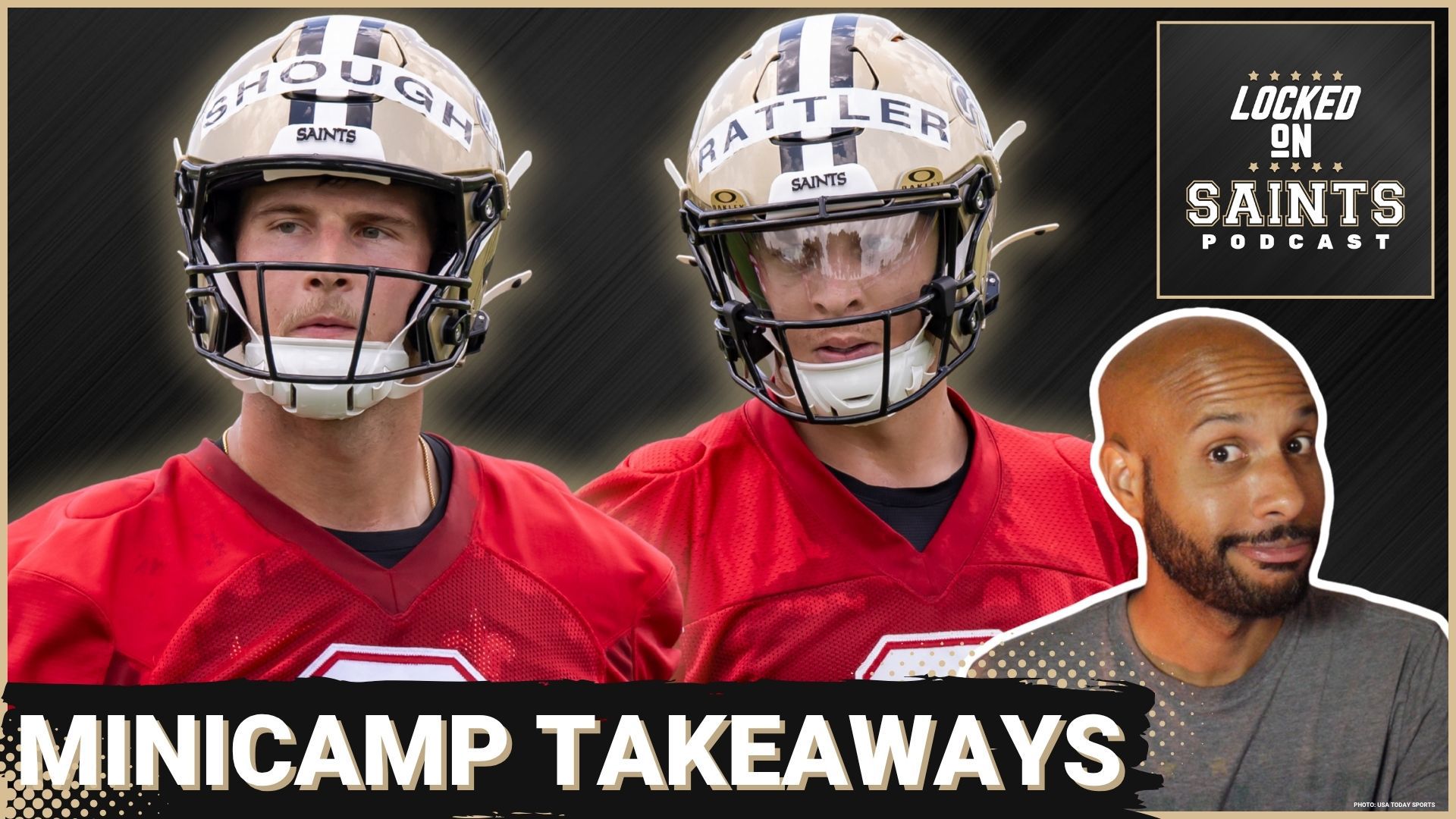 New Orleans Saints QBs BATTLE In Minicamp Day One | Kellen Moore ...