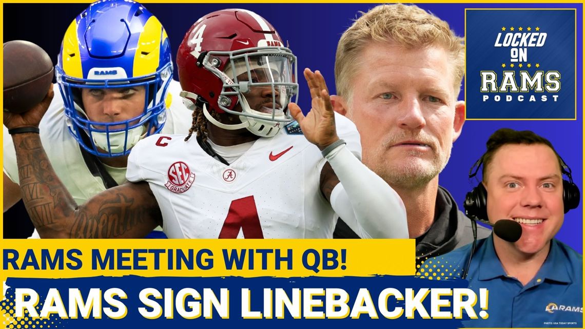 Rams Sign Linebacker! Rams Meeting With Alabama QB Jalen Milroe, Rams ...