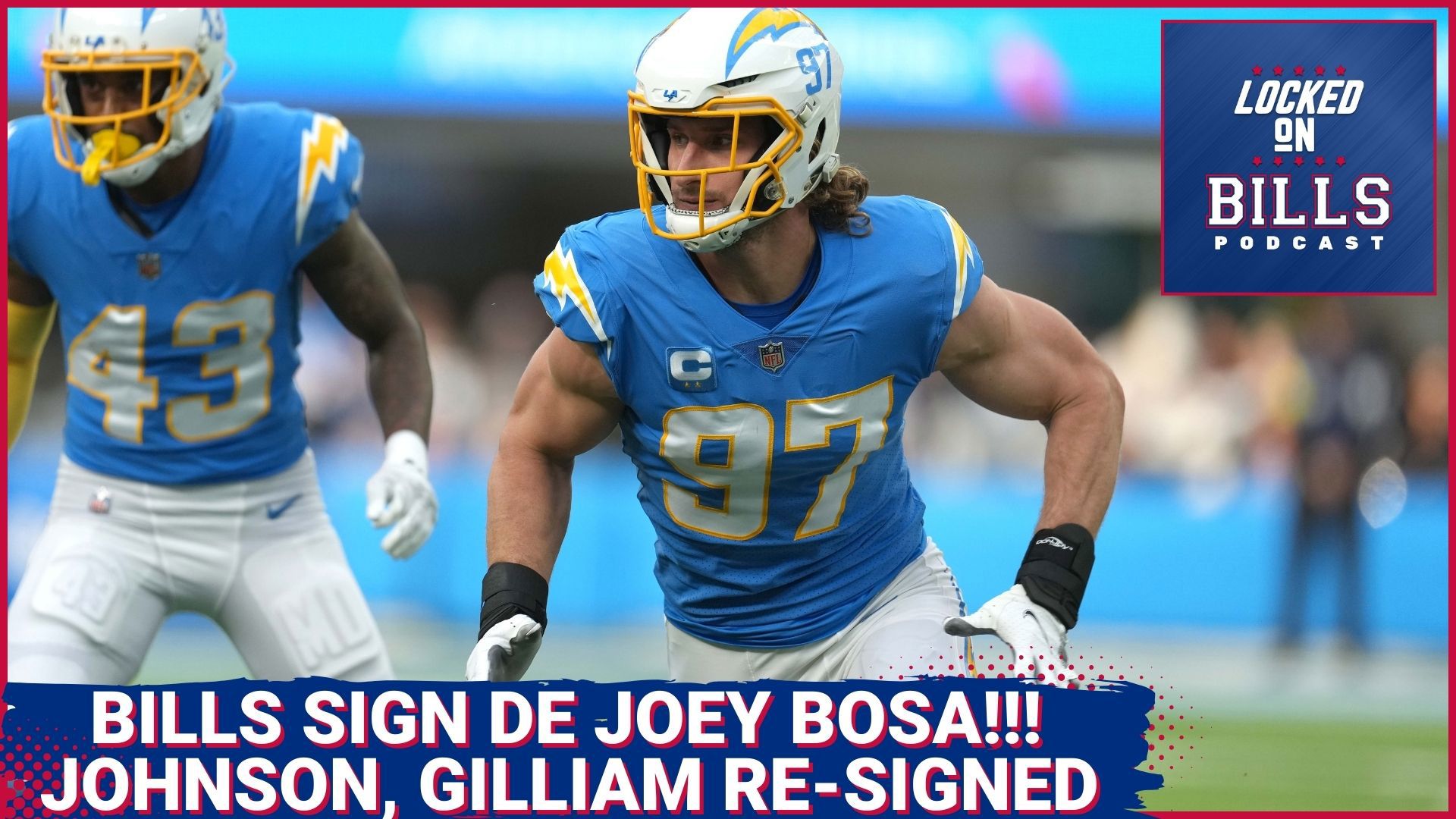 Buffalo Bills add DE Joey Bosa + bring back Ty Johnson, Reggie Gilliam and Darrynton Evans ...