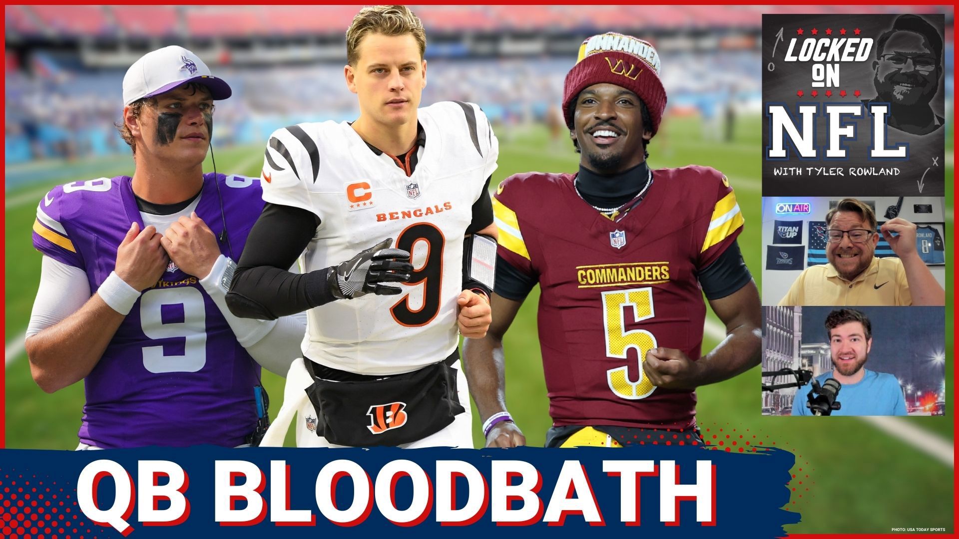 QUARTERBACK BLOODBATH: JJ McCarthy, Jayden Daniels, Joe Burrow INJURED ...