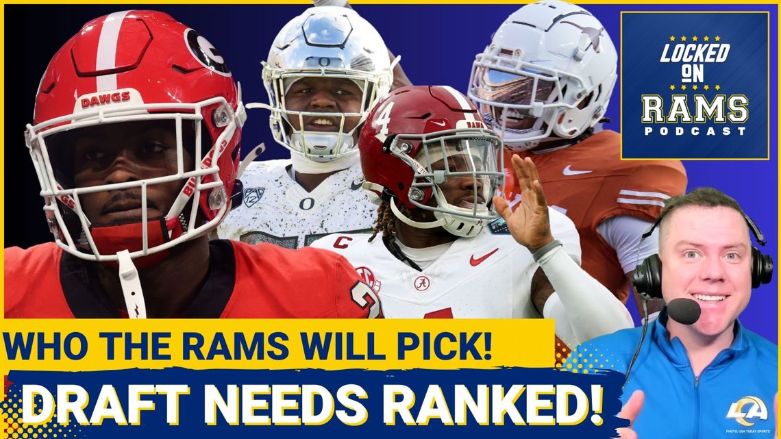 Rams Biggest Draft Needs RANKED! Rams Meet With Jalen Milore, Take ...