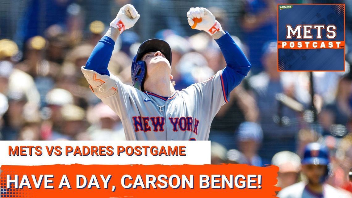 METS POSTCAST: Behind Carson Benge's FIVE Hit Day, Mets Leave San Diego ...