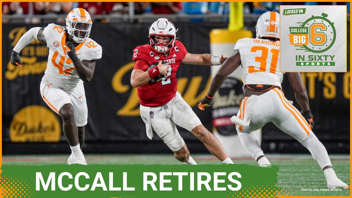 Grayson McCall Retires From Football | The Big 6 in 60 College | fox61.com