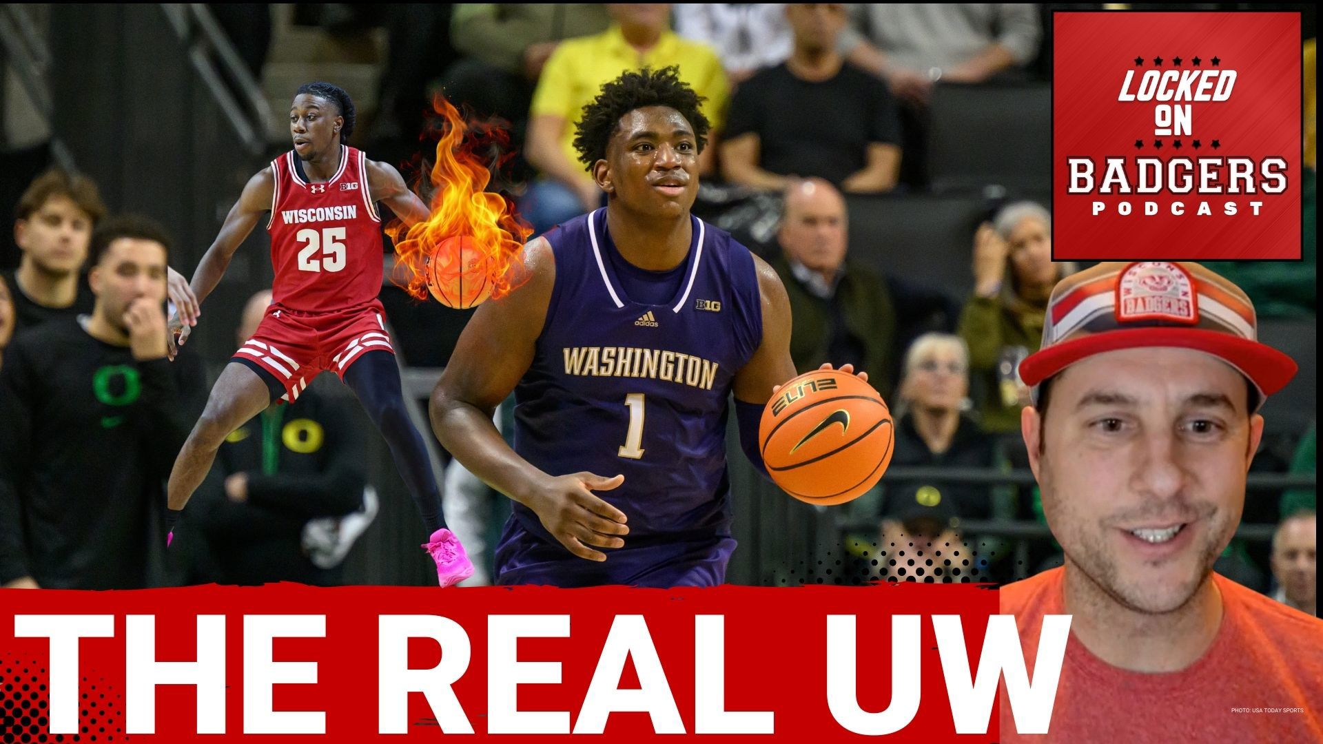 Wisconsin Badgers and Washington Huskies basketball reaction show! Big ...
