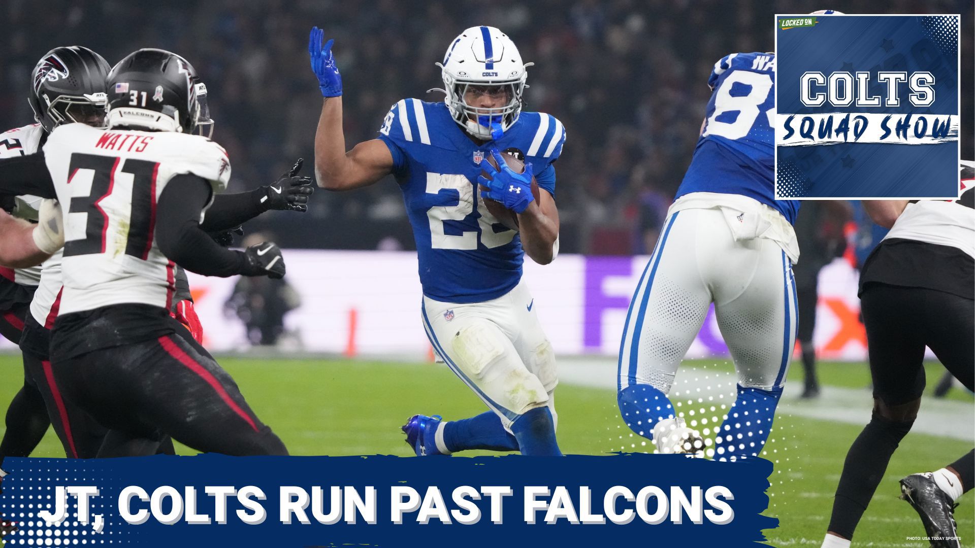 COLTS SQUAD SHOW: Taylor RUNS PAST Falcons | Colts Escape Atlanta in ...