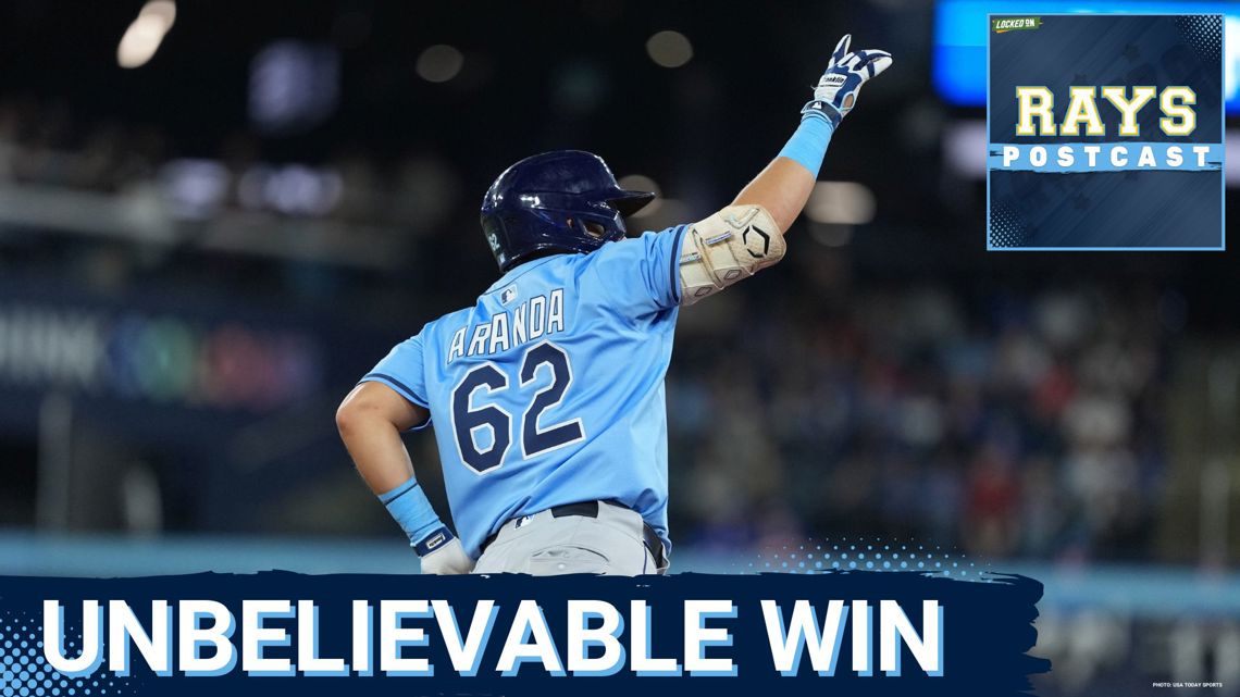 RAYS POSTCAST: The Tampa Bay Rays pick up an UNBELIEVABLE win vs the ...