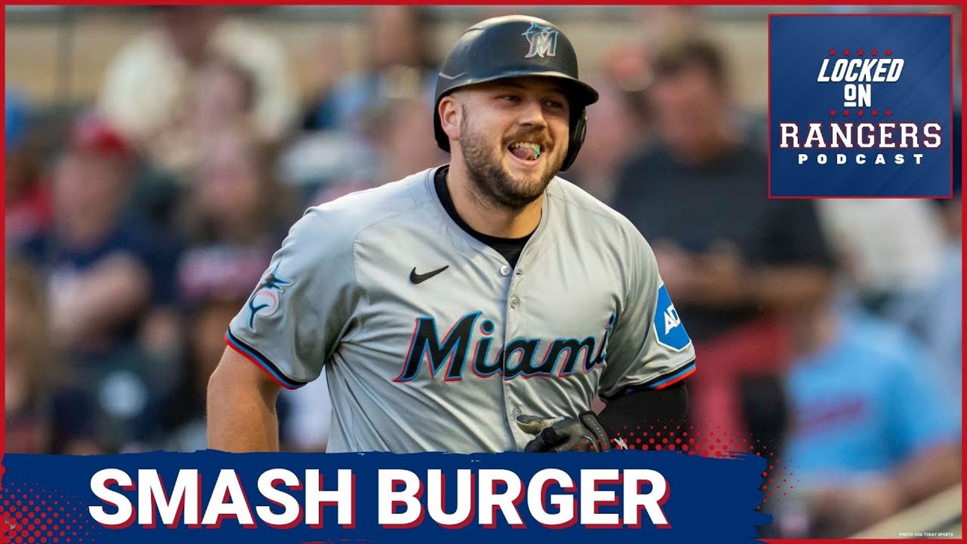 Texas Rangers trade for Miami Marlins slugger Jake Burger, giving ...