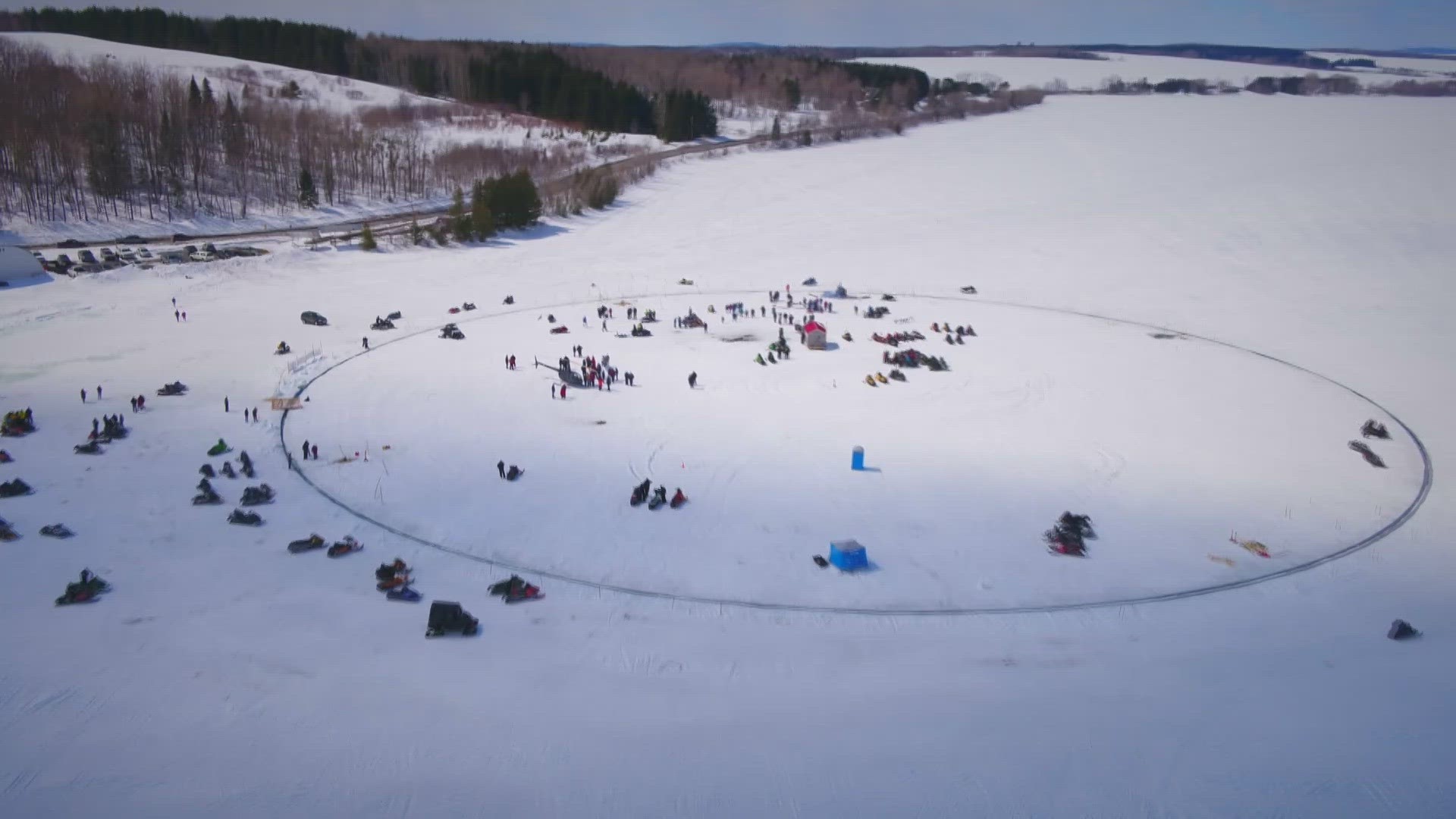 Maine group sets new record for world's largest ice carousel | wthr.com