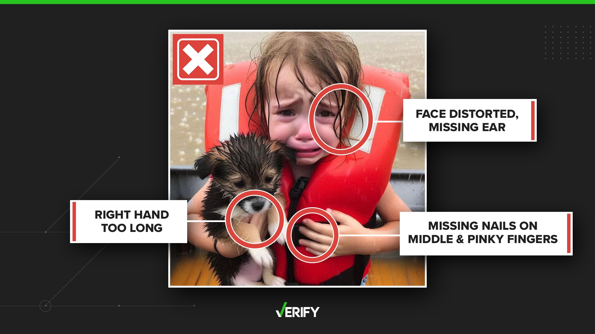 Little girl with puppy Hurricane Helene images are AI | verifythis.com Little girl with puppy Hurricane Helene images are AI | verifythis.com