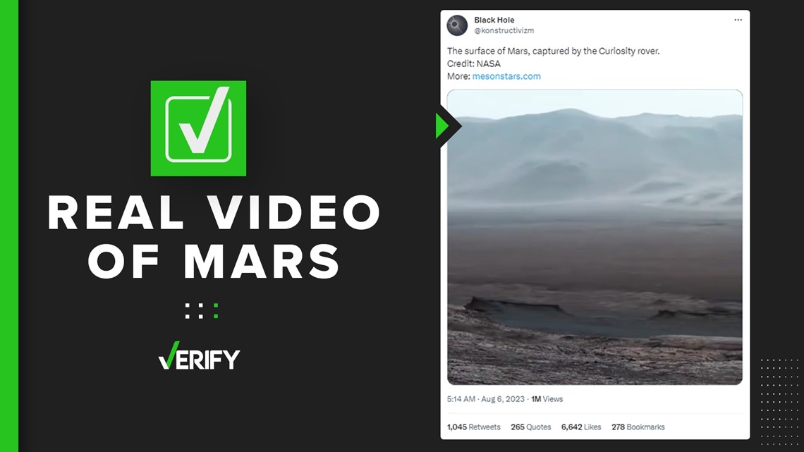 Viral video shows real Mars Curiosity rover footage | wthr.com