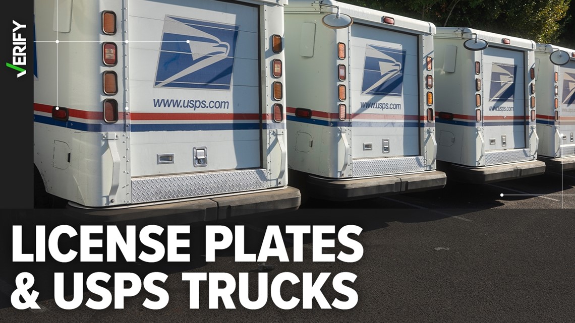 All USPS vehicles are not required to have license plates | verifythis.com