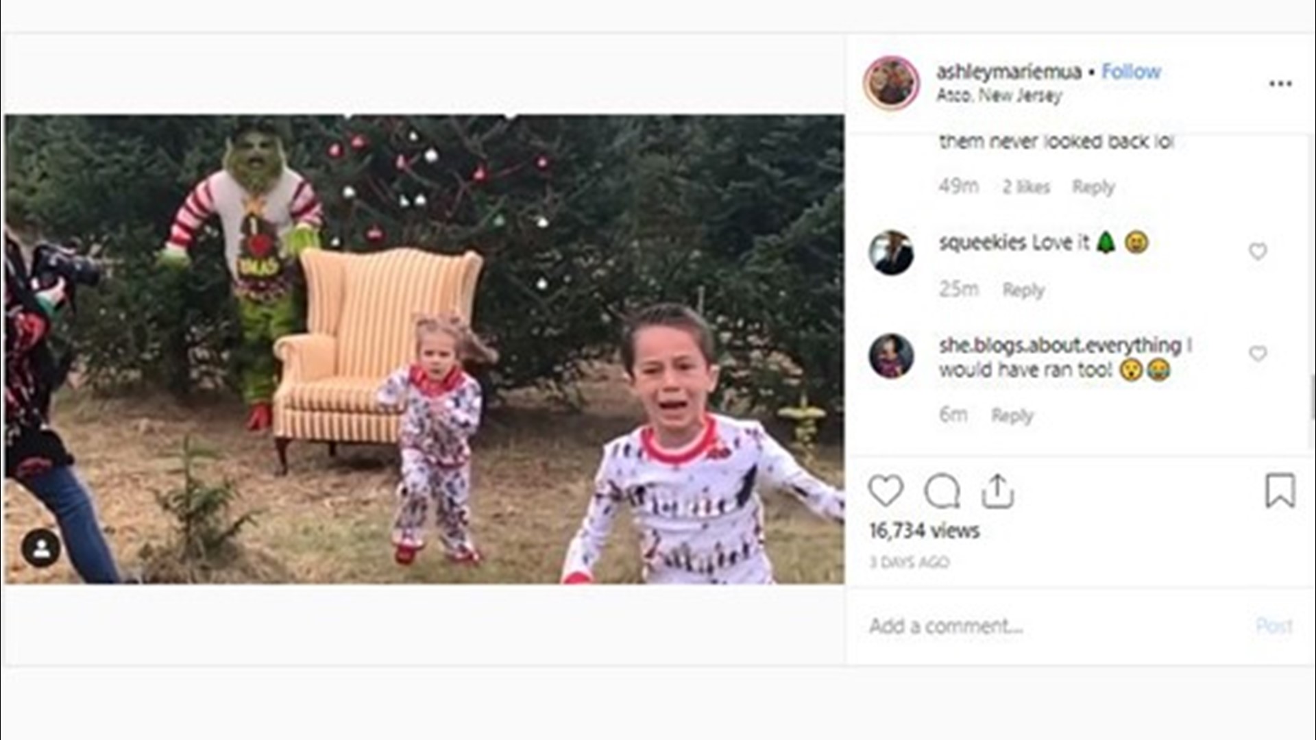 Video of Grinch scaring kids during photoshoot makes internet’s heart ...