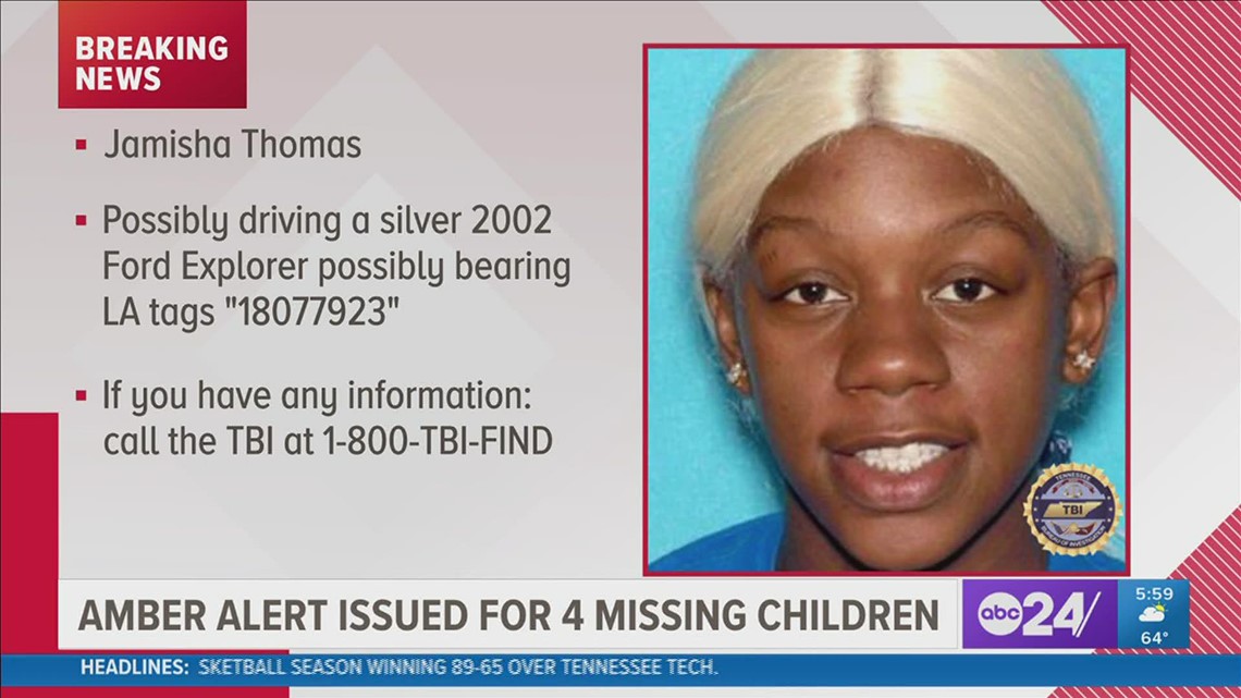 Search for four missing Memphis children now an Amber Alert ...