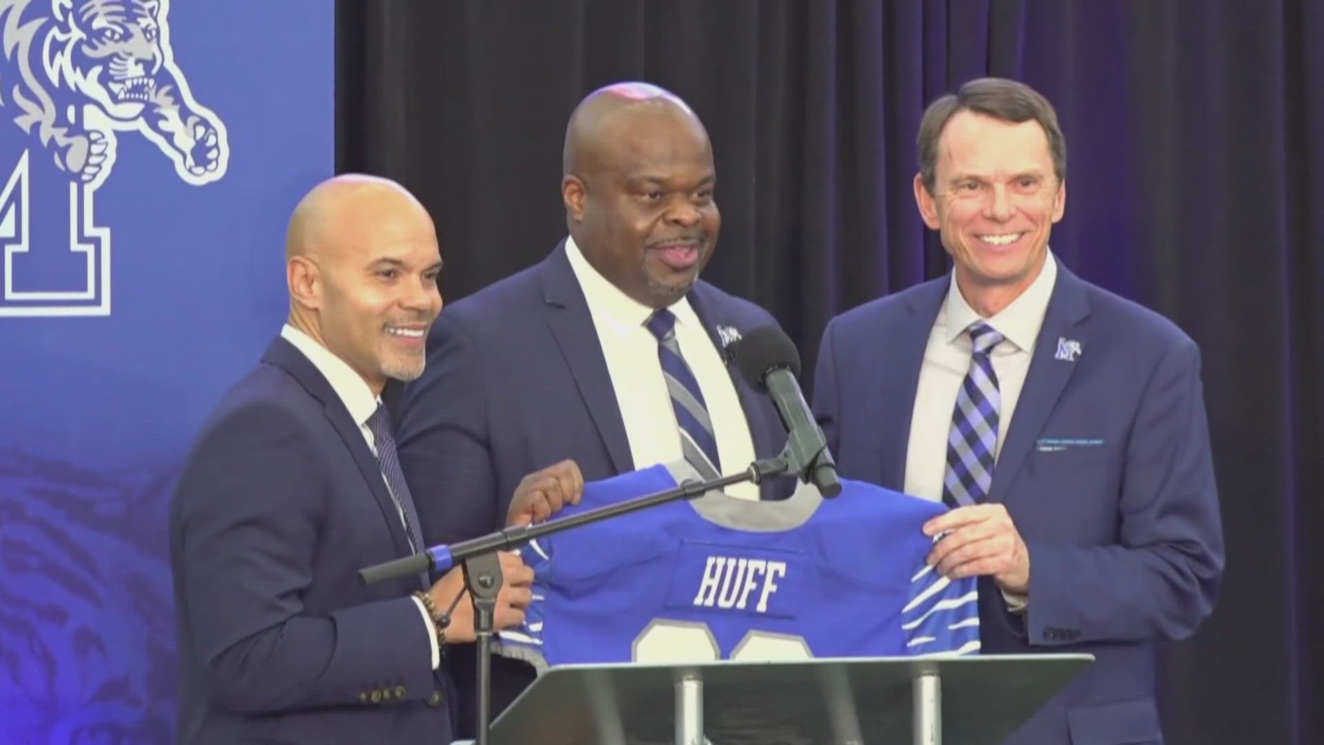 U of M introduces Charles Huff as new head football coach ...