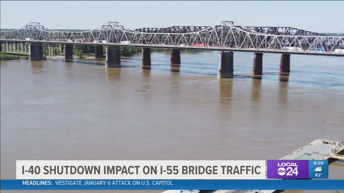 How increased traffic affected I-55 bridge: I-40 bridge closure ...