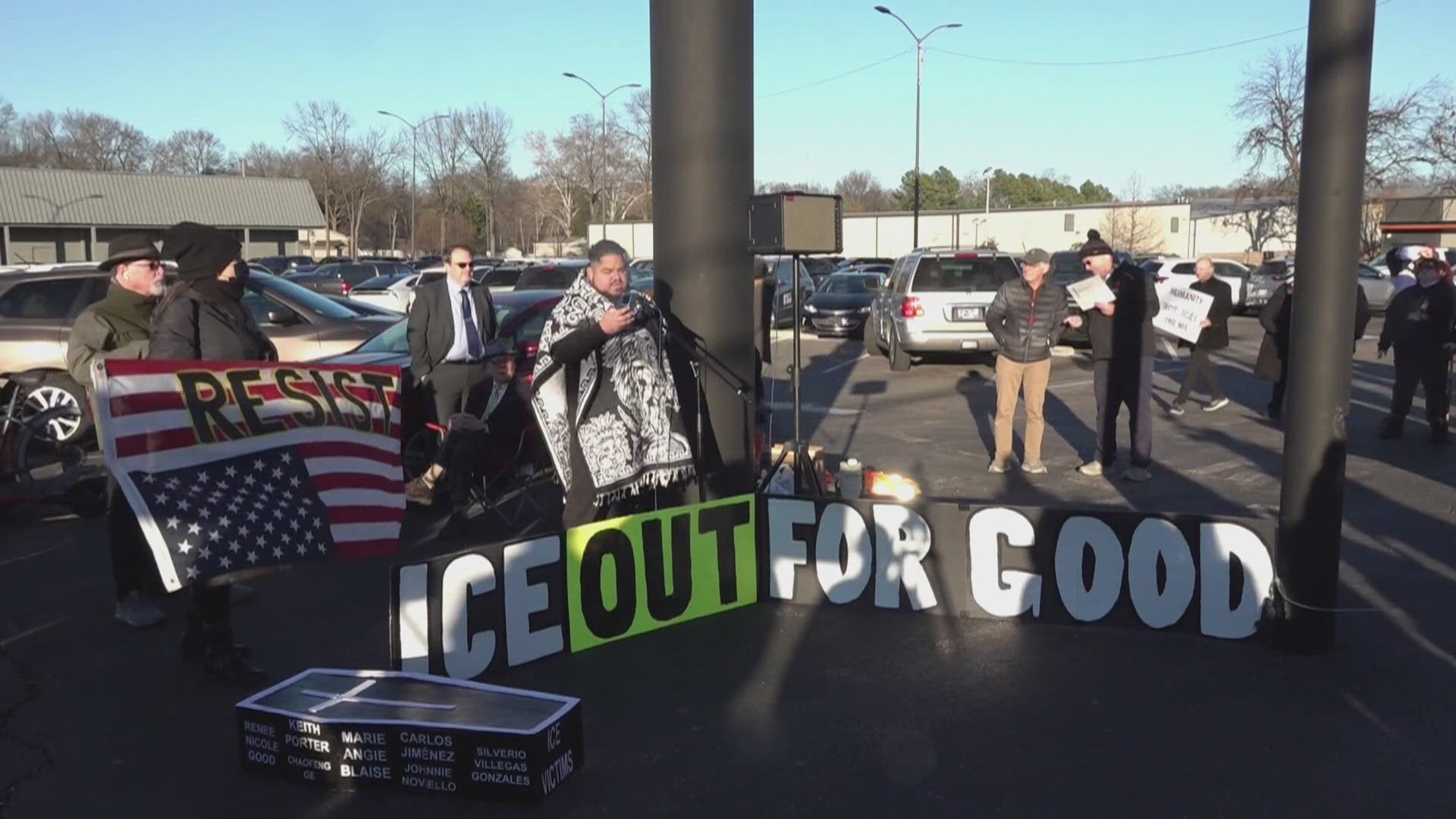 Memphians march for ICE removal during National Day of Action ...