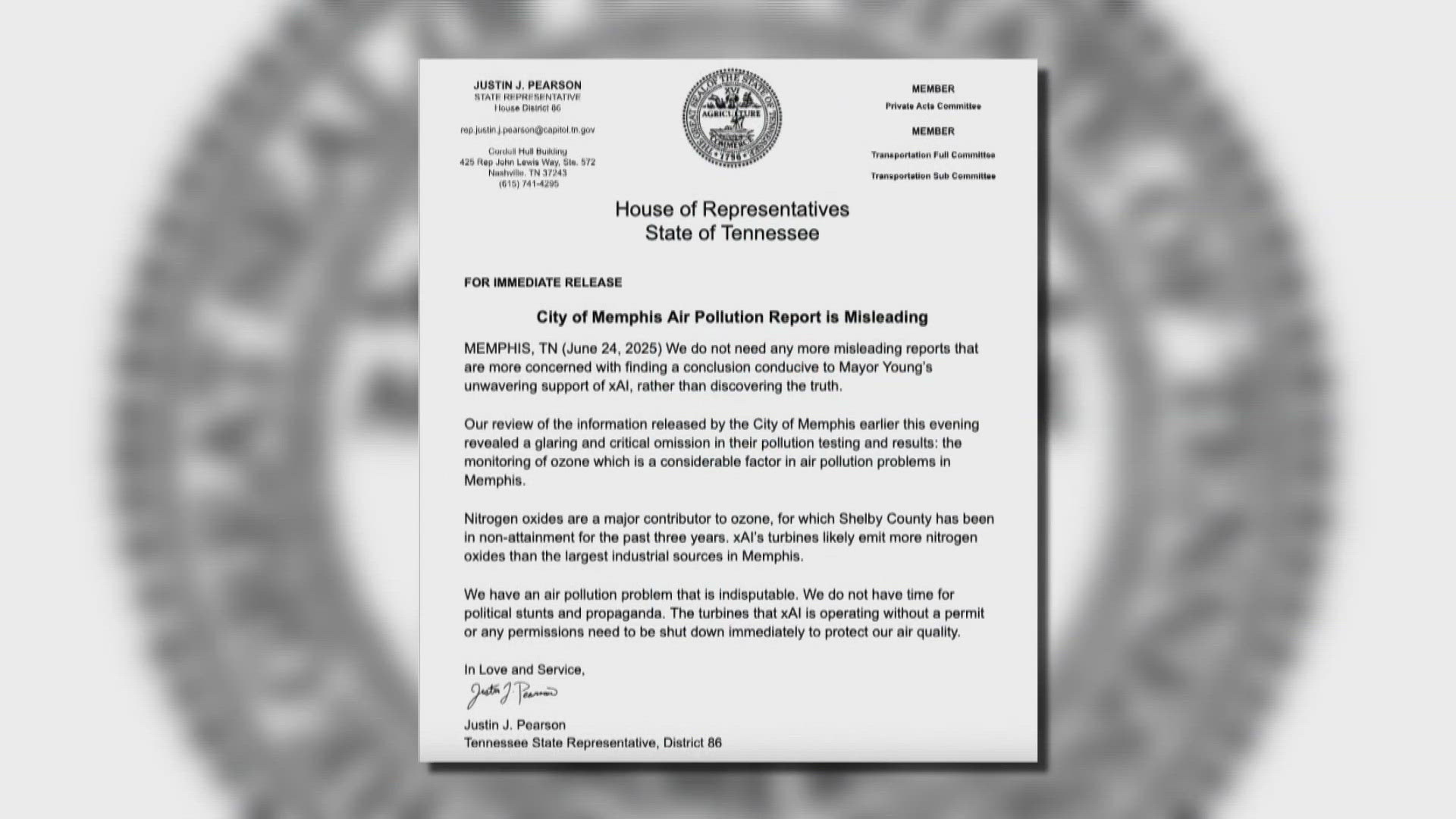 City of Memphis announces initial air quality testing results following ...