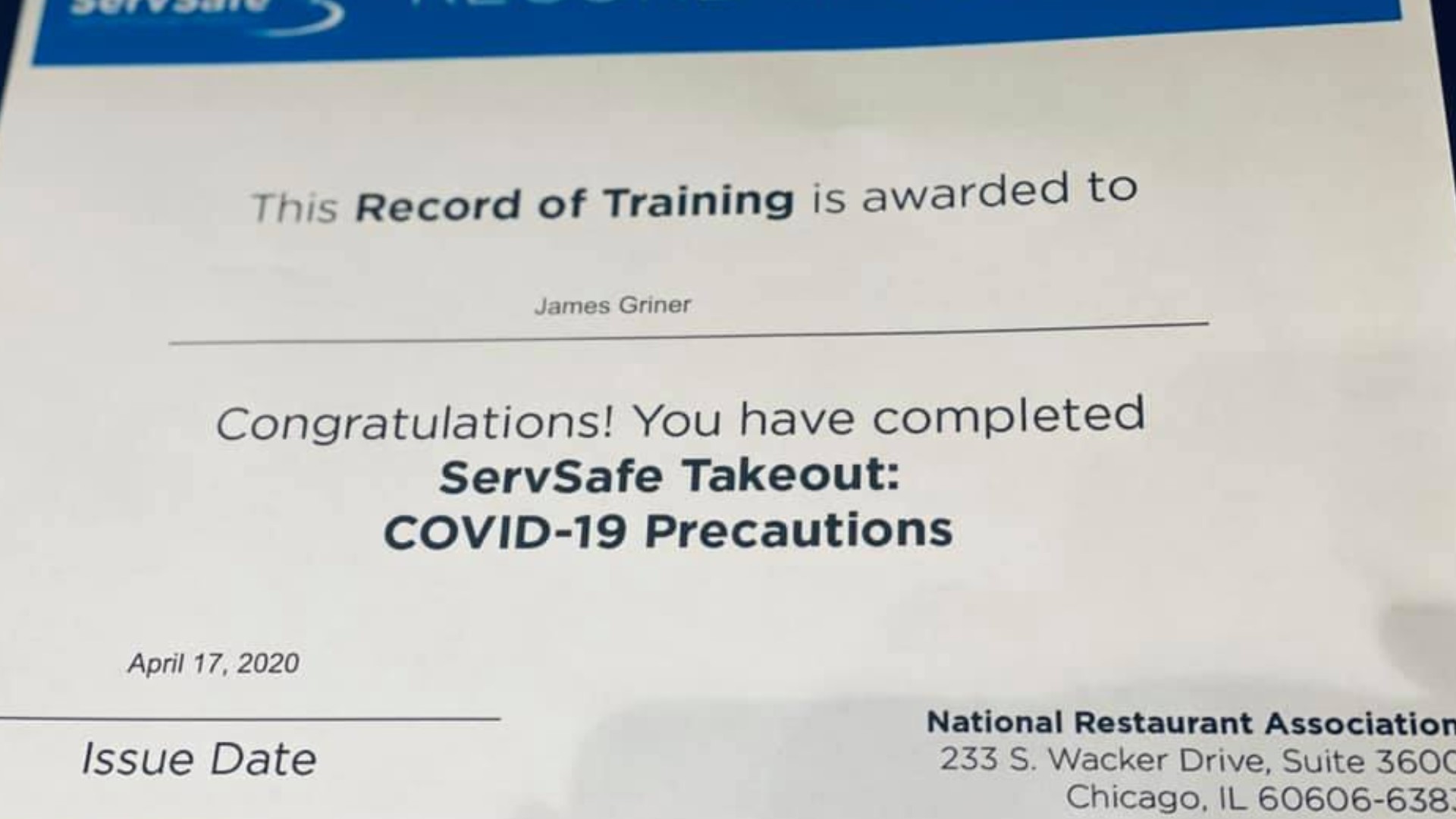 Restaurant safety health precautions training COVID-19 | localmemphis.com