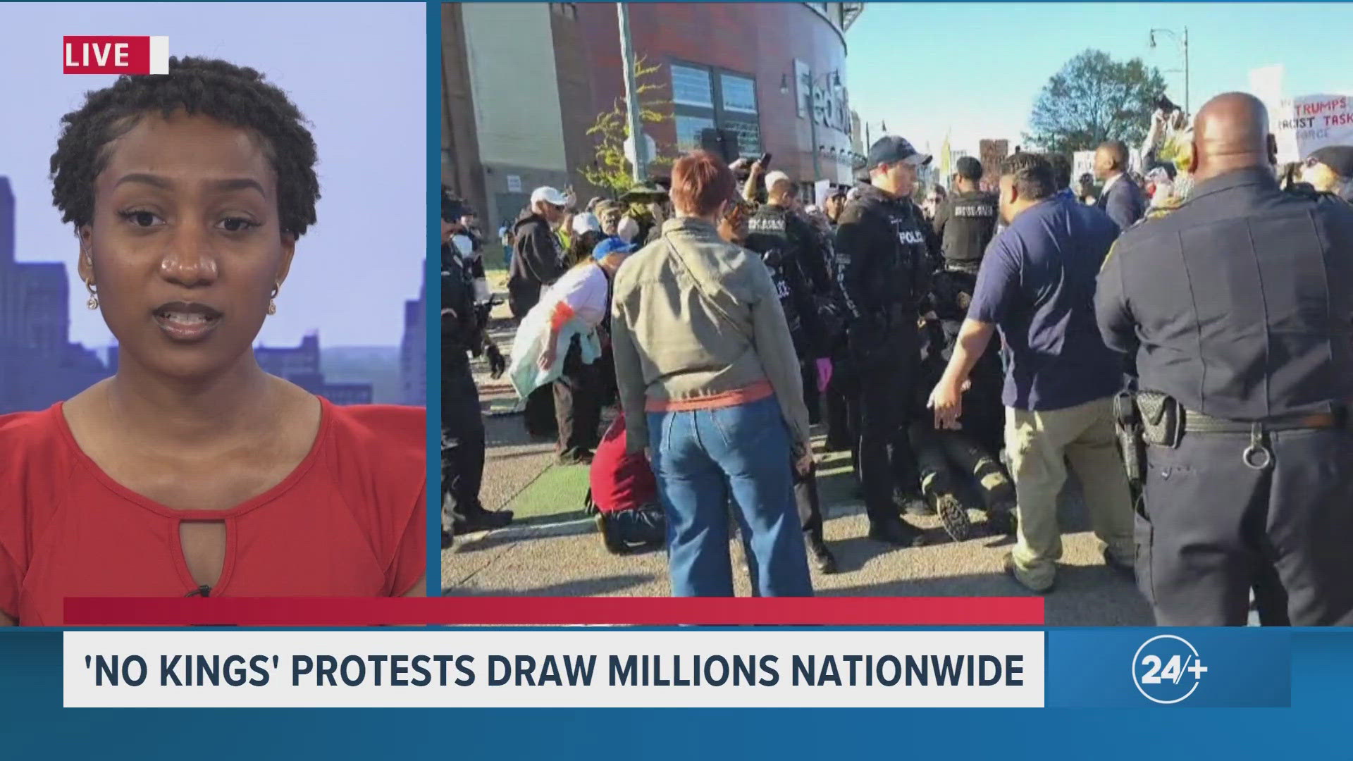 Memphis police officers involved in No Kings protest clash placed on ...
