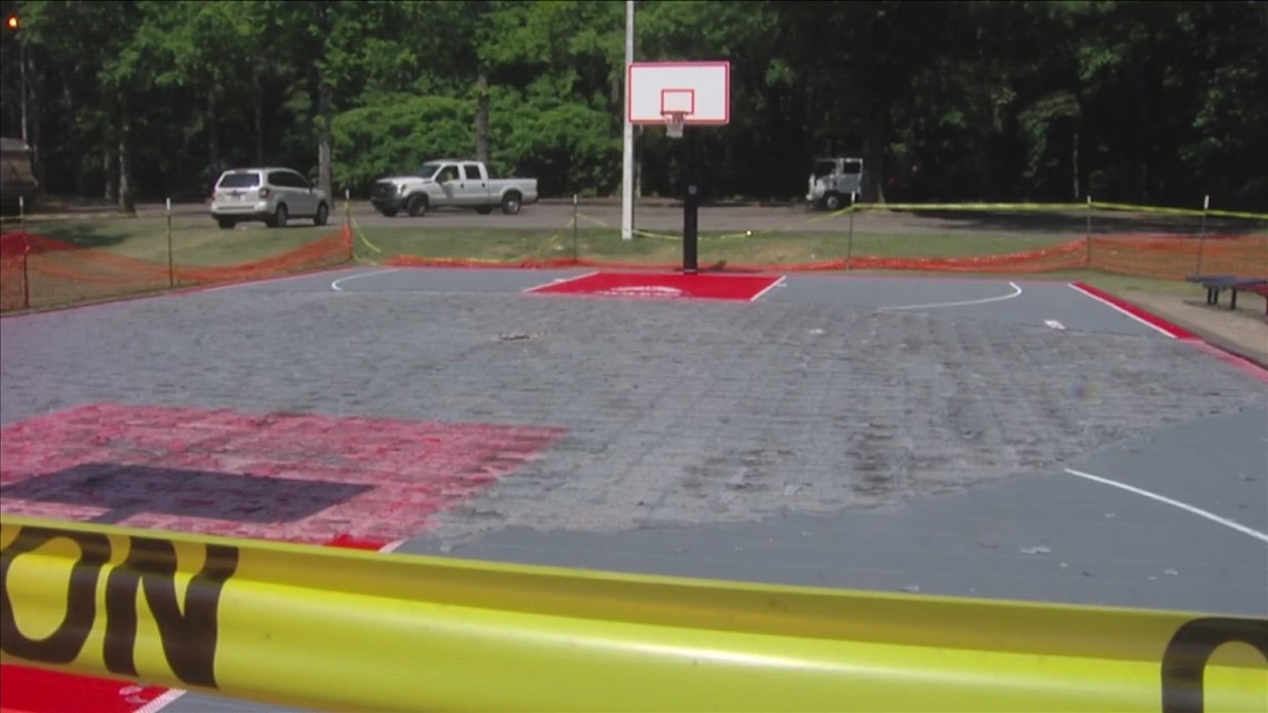 NLE Choppa 'Dream Court' vandalized at Raleigh Community Center ...