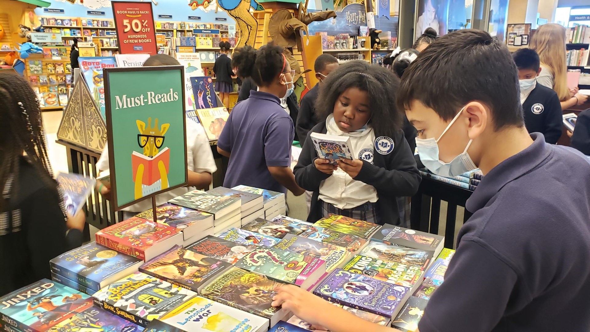 Power Center Academy students go on a shopping spree for books ...