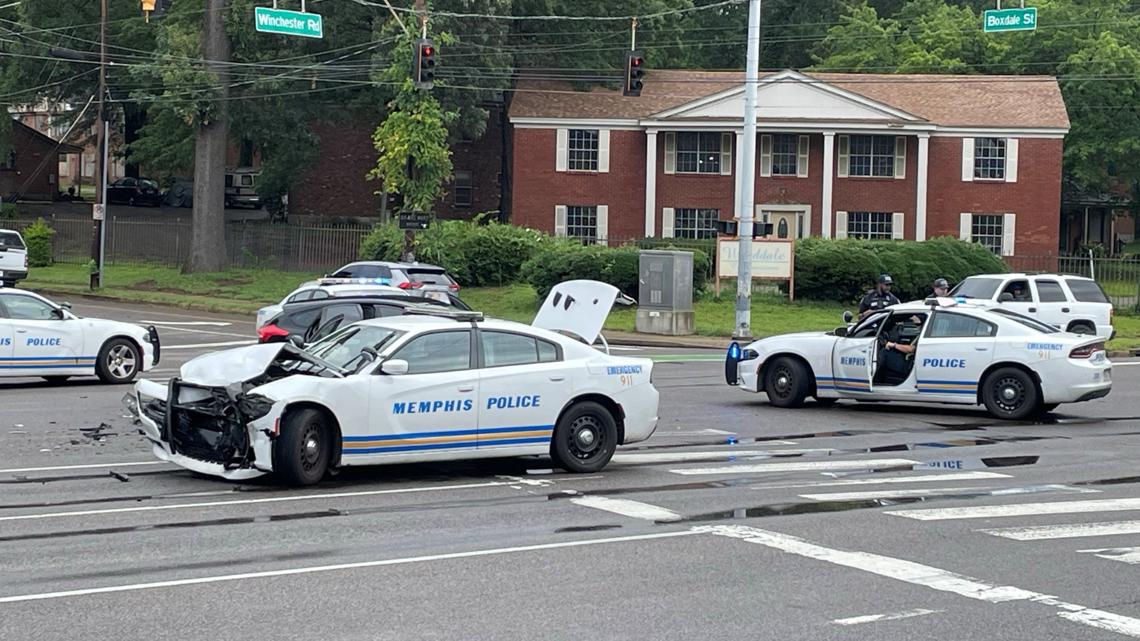 Memphis Police squad car crashes on Winchester | localmemphis.com
