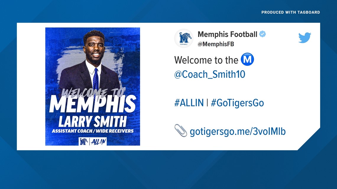 Larry Smith hired as Memphis wide receivers coach | localmemphis.com