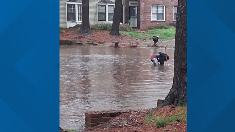 Teen goes viral for unclogging storm drains after severe flooding ...