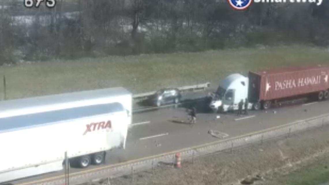 Traffic jams along I-55 Northbound after tractor-trailer crash ...