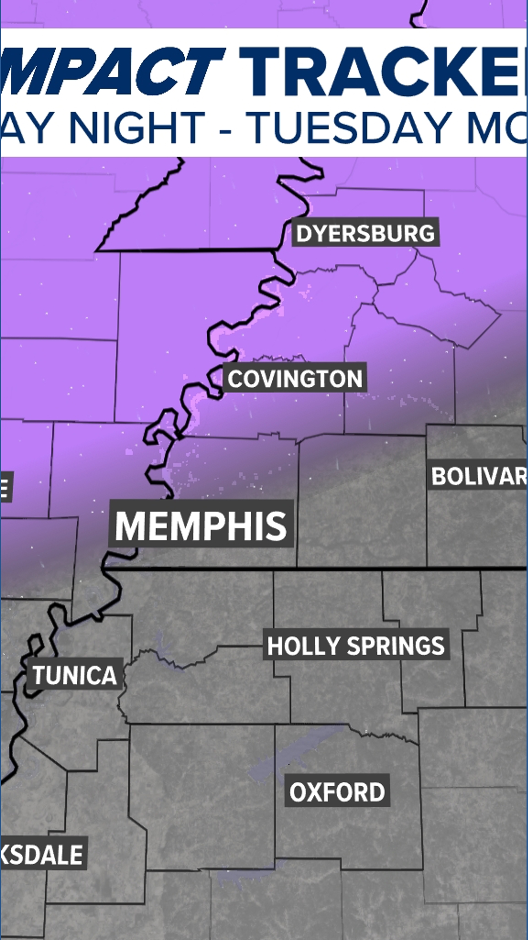 Patchy black ice possible in parts of the Mid-South Tuesday morning ...