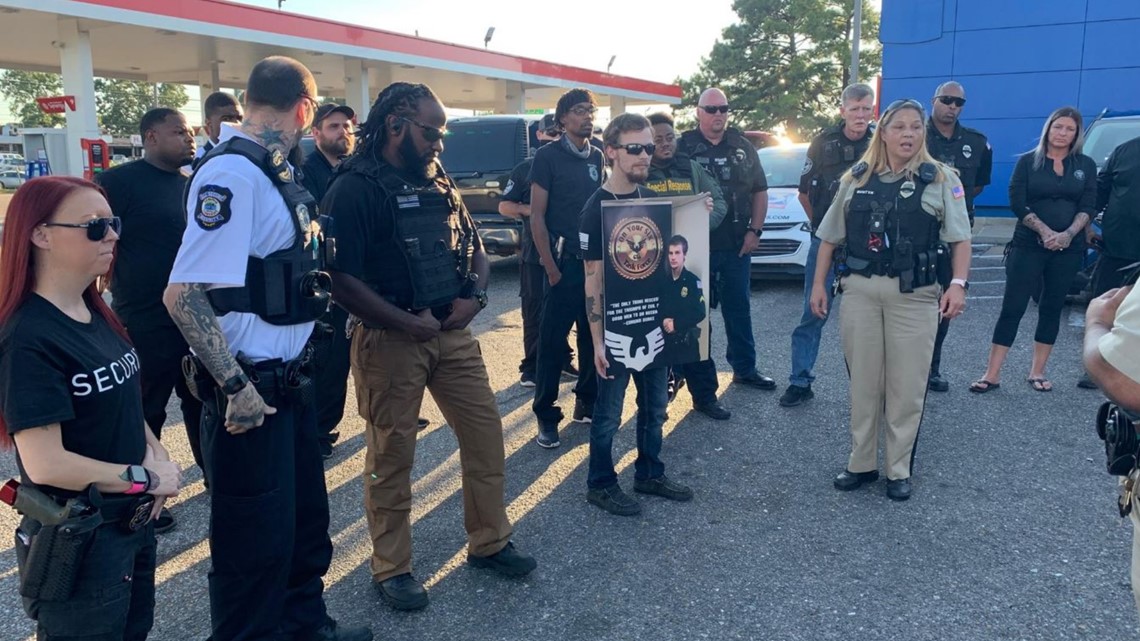 Memphis security guard honored with a “sea of green” procession | localmemphis.com