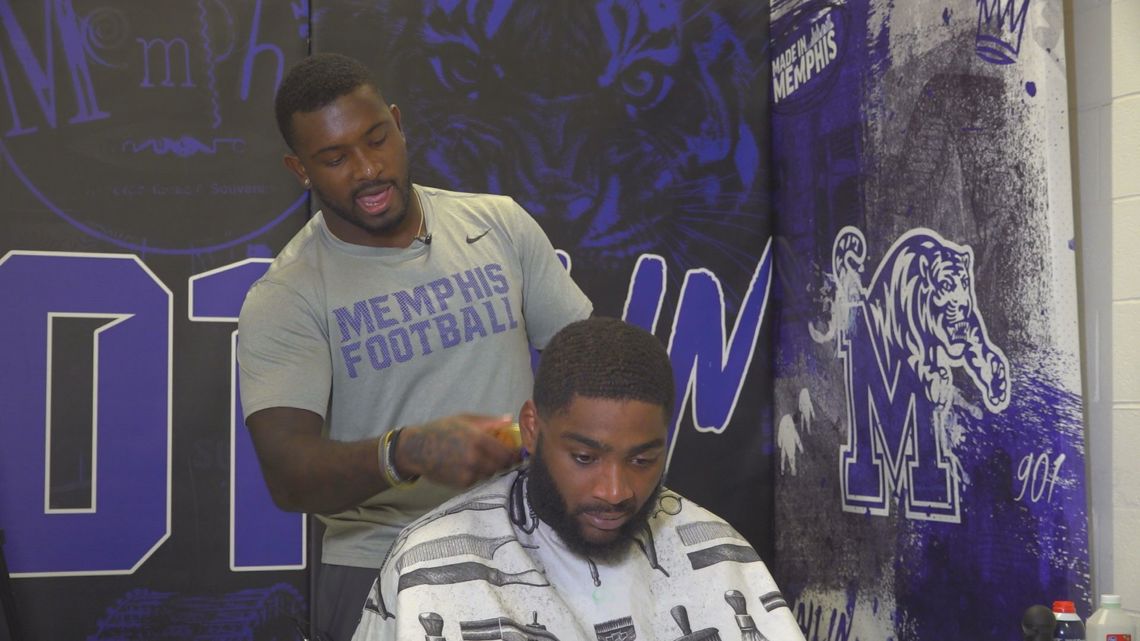 Cutting it up with Memphis running back Mario Anderson Jr ...
