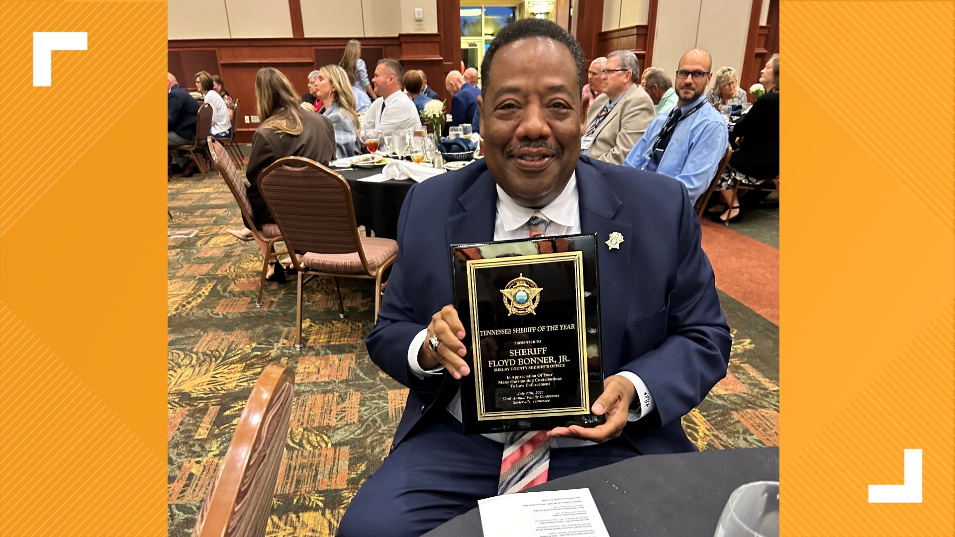 Sheriff Floyd Bonner Receives Tennessee Sheriff Of The Year Award