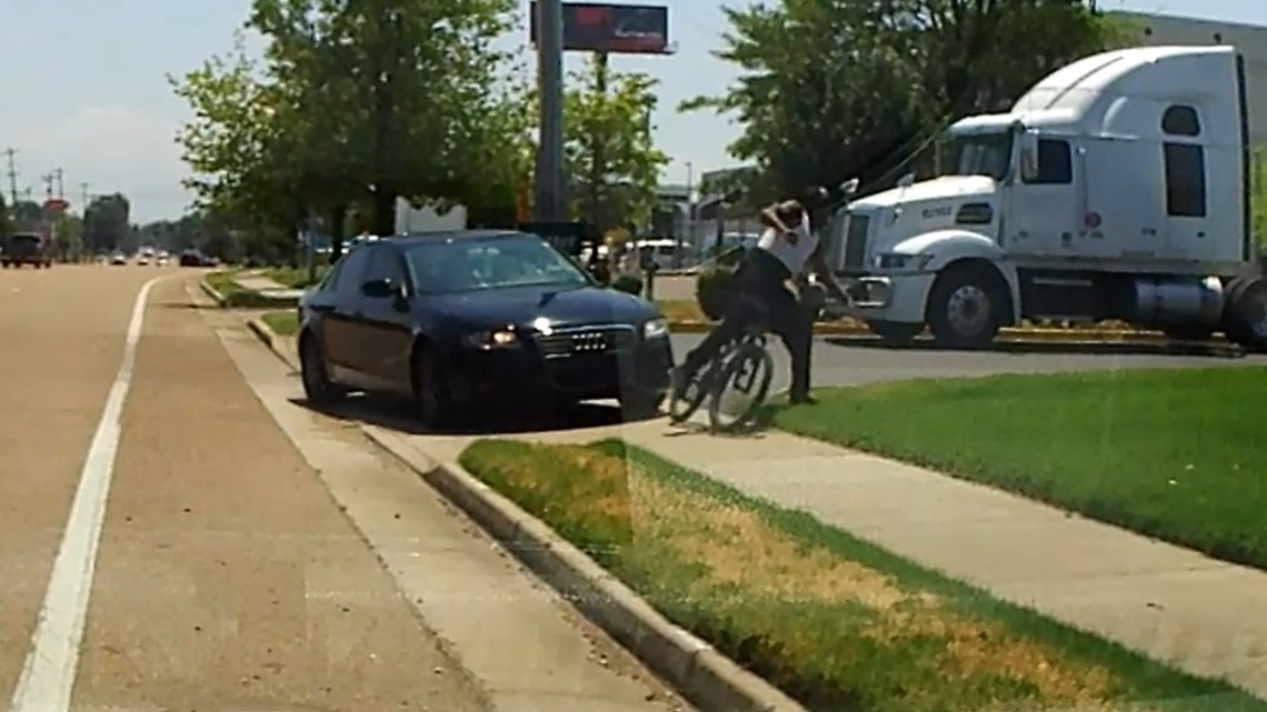 Video of car vs. cyclist road rage incident in Memphis | localmemphis.com