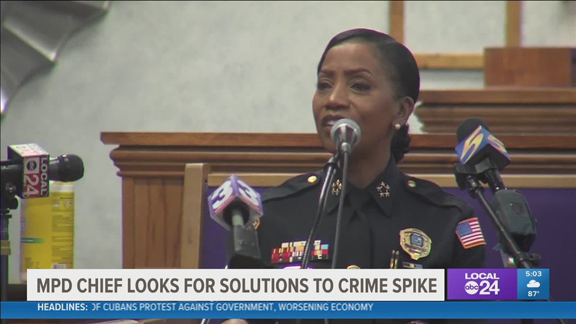 Memphis Police Chief recruits eases concerns in midst of violence ...
