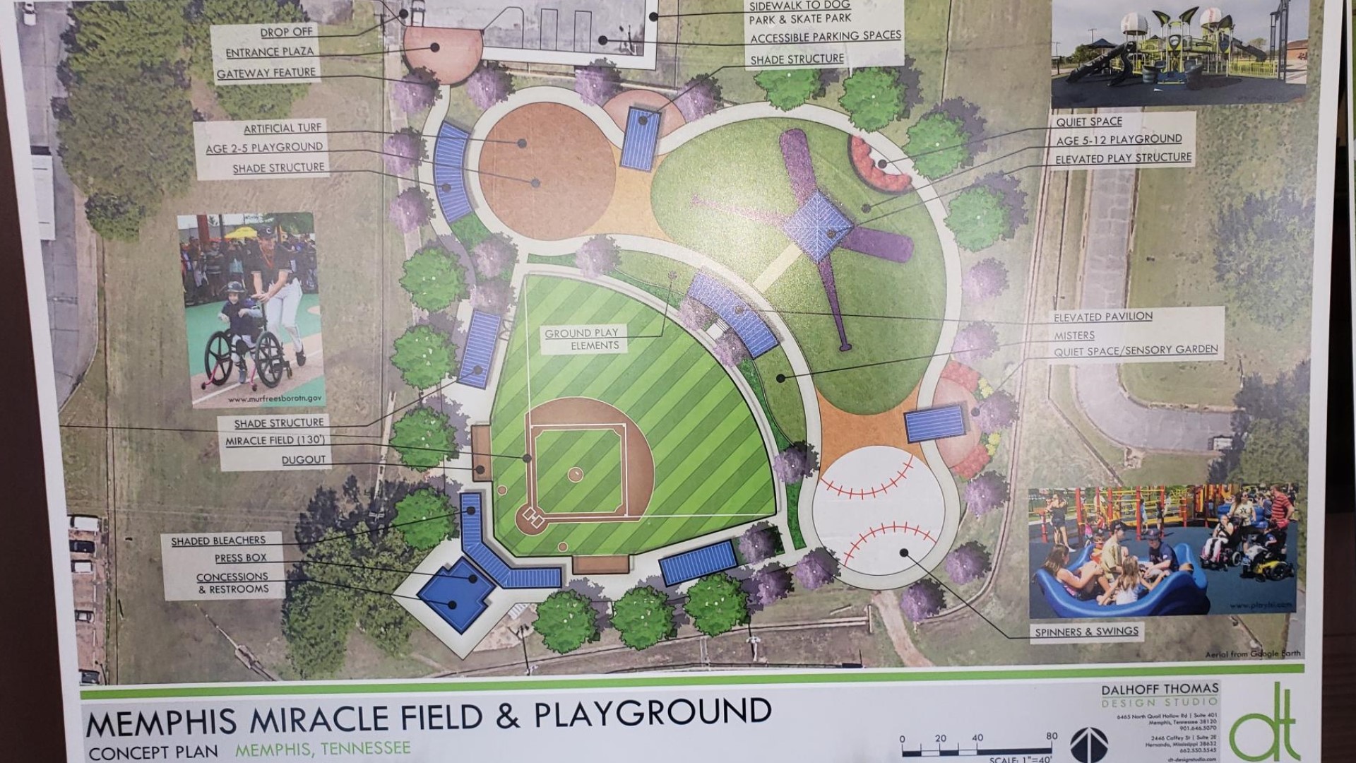 Miracle League inclusive baseball field and playground in Memphis ...